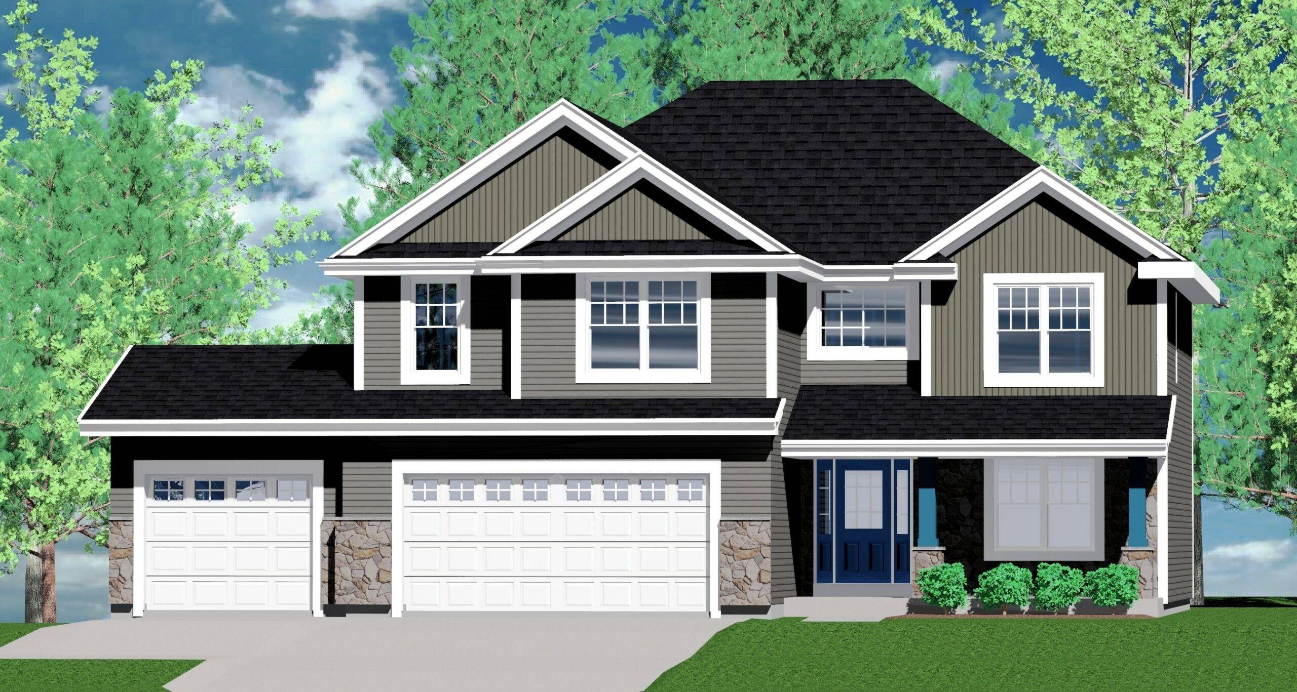 Madison Elite Village of Sussex Rendering – Kaerek Homes